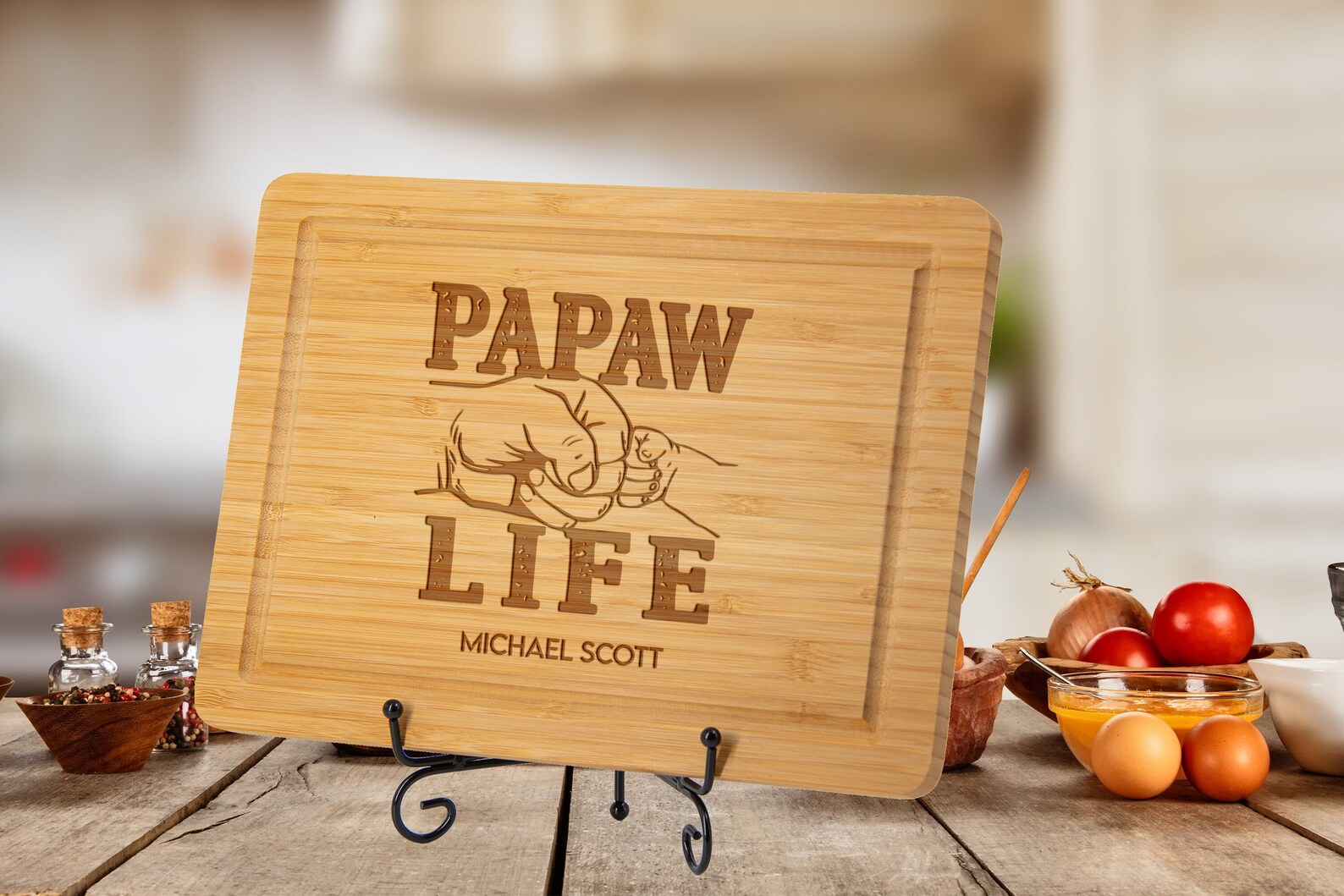 Papaw Life Cutting Board, Gift for Fathers Day, Birthday Gift for Papa ...