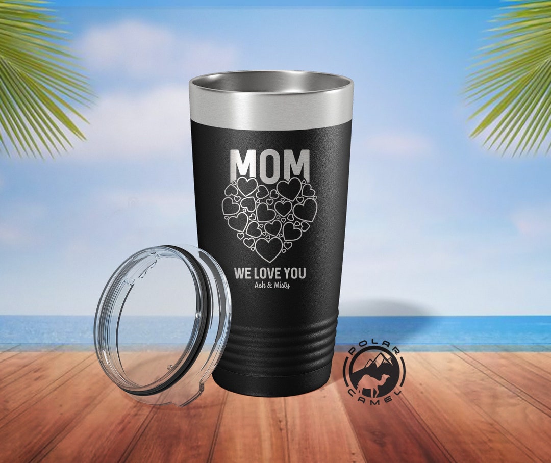 We Love You Mom Water Bottle, Personalized Mom Tumbler, Gift for ...