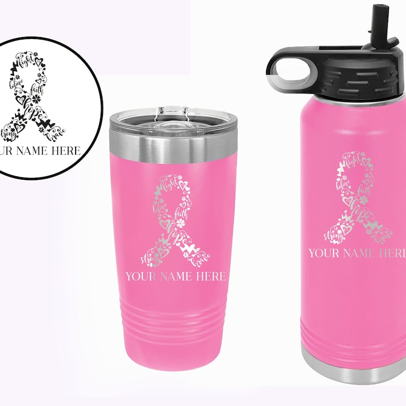 Breast Cancer Cup - Etsy