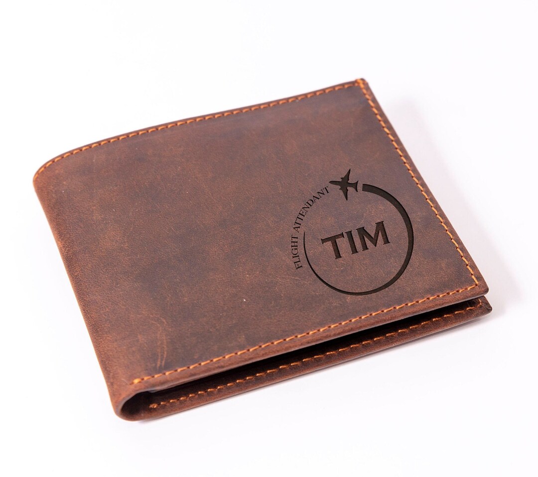 Flight Attendant Wallet, Cabin Crew Gift, Personalized Gift for Flight ...