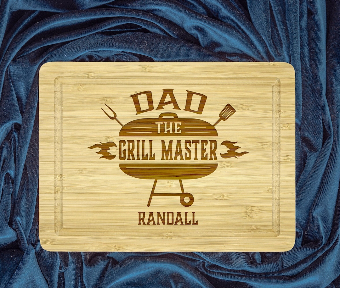The Grill Master Dad Cutting Board, Fathers Day Gift, Fathers Day ...