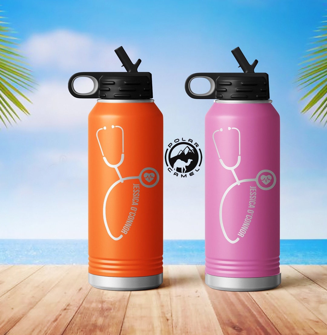 Personalized Doctor Water Bottle, Nurse Travel Mug, Custom Doctor ...