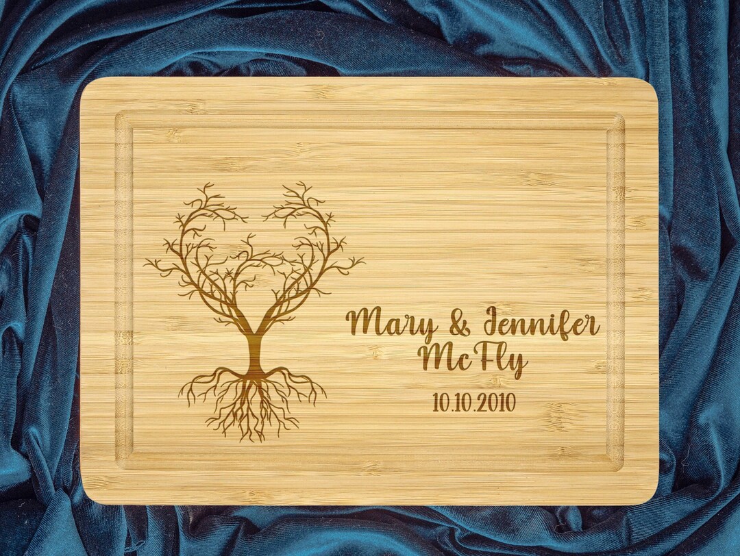 Custom Family Cutting Board, Family Name Design for Wedding ...