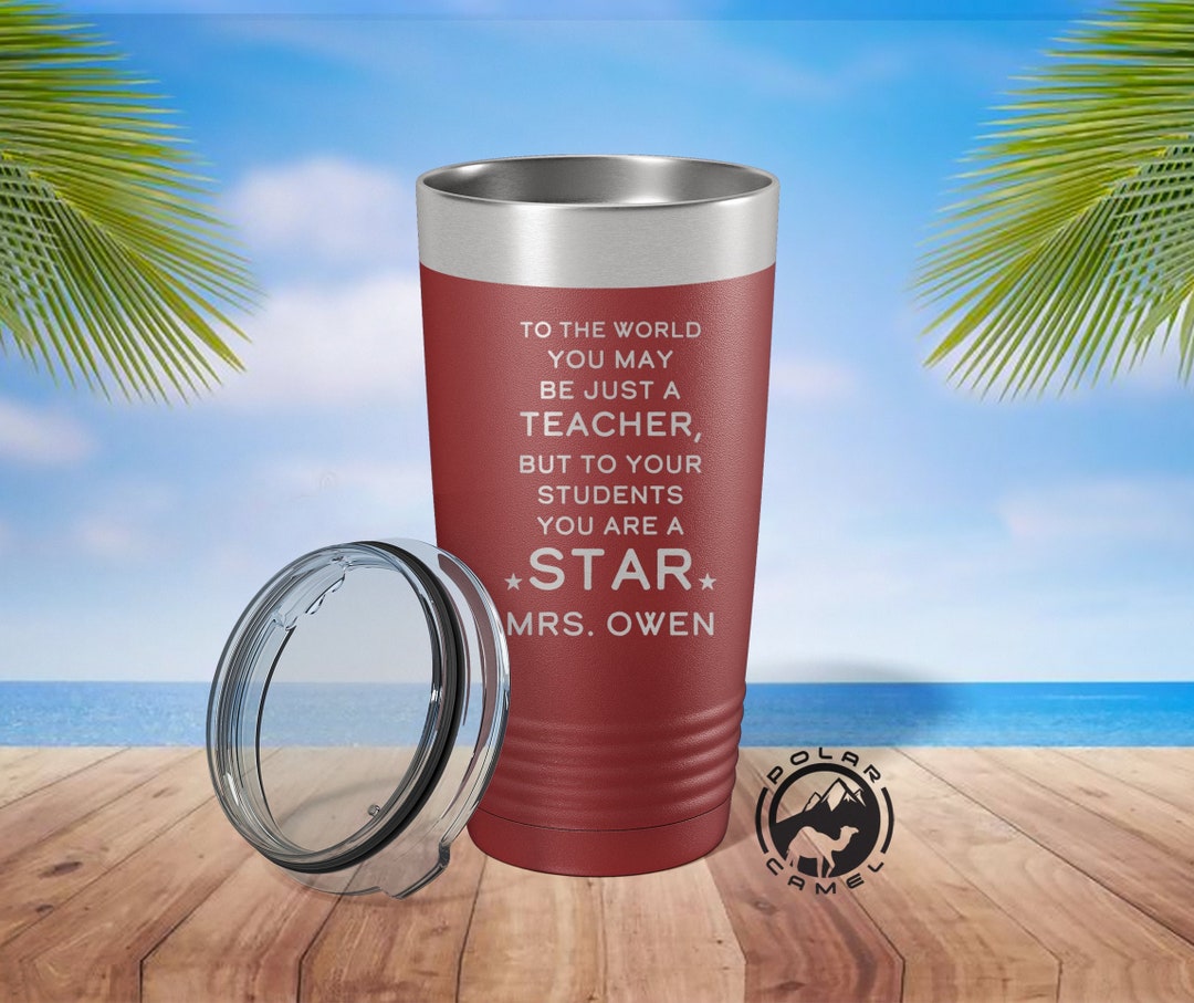 Personalized Teacher Water Bottle, Gift for Teacher, First Day of ...