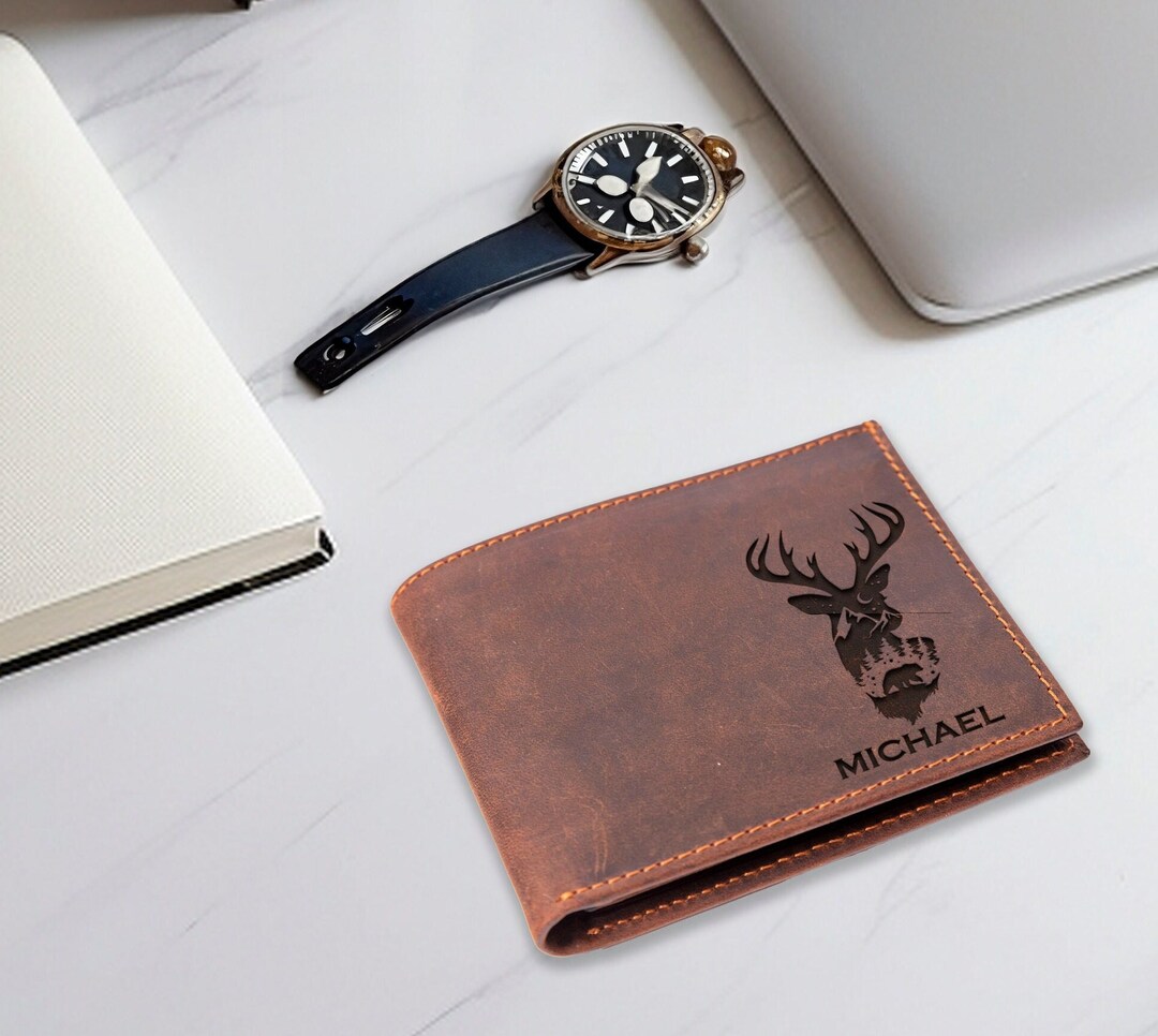 Personalized Deer Wallet, Custom Christmas Wallet, Name Wallet ...