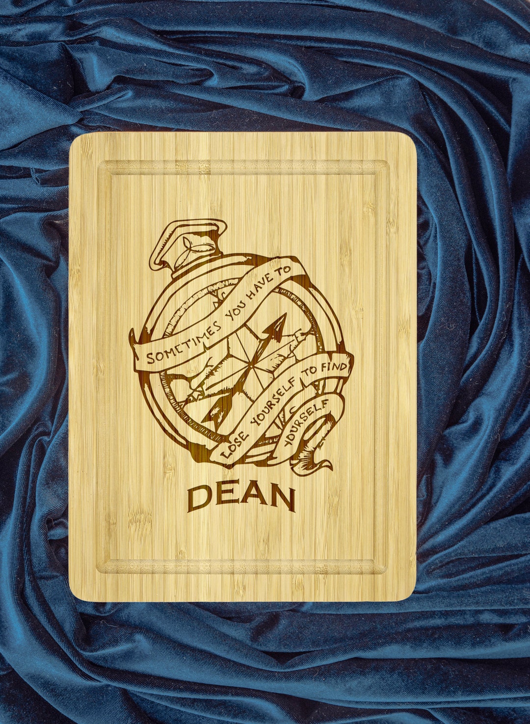 Compass Cutting Board, Personalized Compass Board Gift, Adventurer ...