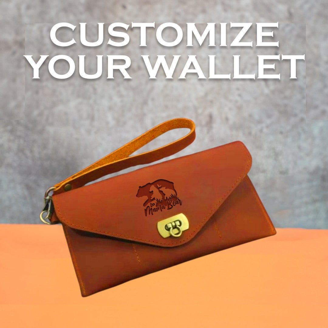 Mama Bear Wallet, Personalized Mother Wallet, Mothers Day Wallet ...