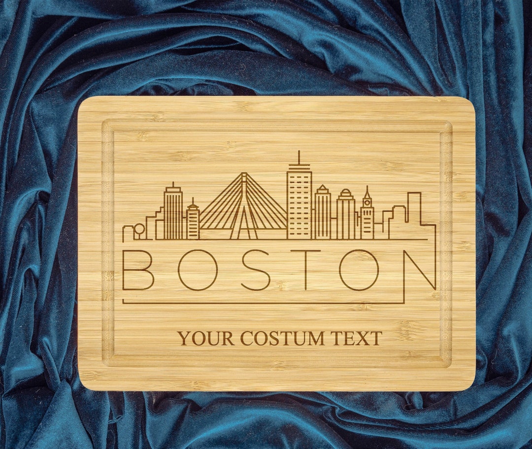 Custom Boston Cutting Board, Housewarming Gift, Personalized Cutting ...