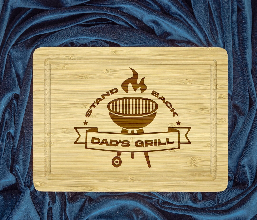 Dads Grill, Custom BBQ Board, BBQ Cutting Board, Meat Cutting Board ...