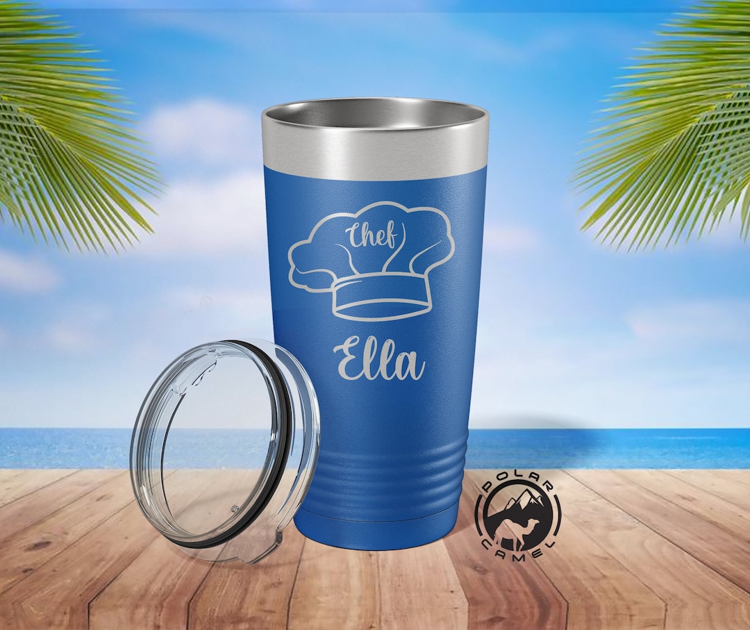 Personalized Chef Tumbler, Custom Chef Water Bottle, Head Chef Mug ...