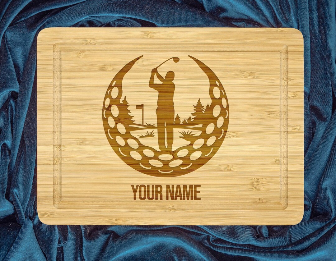 Personalized Golfer Cutting Board, Golf Cheese Board, Sports Serving ...