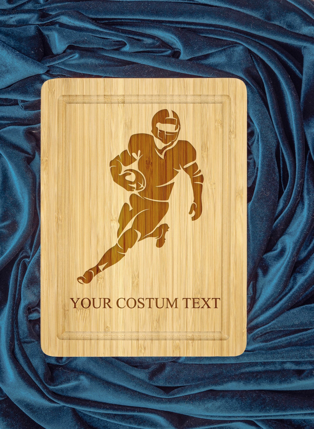 Personalized Football Cutting Board, Sports Cheese Board, Football ...