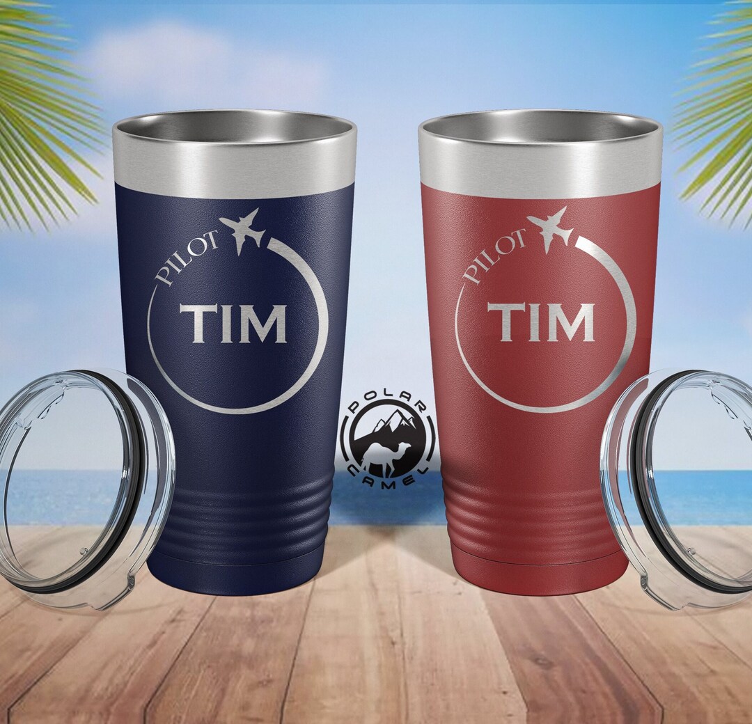 Personalized Pilot Tumbler, Helicopter Pilot Gift, Engraved Pilot Gifts ...