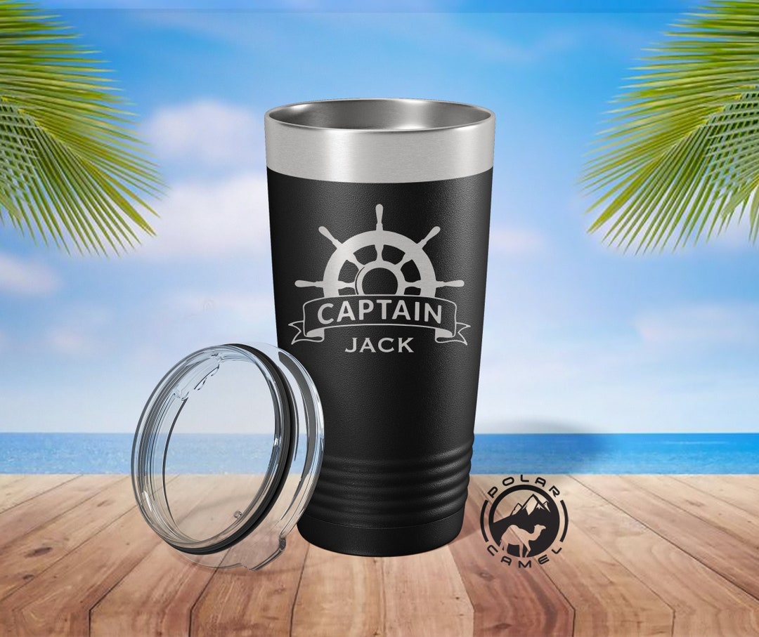 Personalized Captain Tumbler, Boat First Mate Tumbler, Boat Wine Mug ...