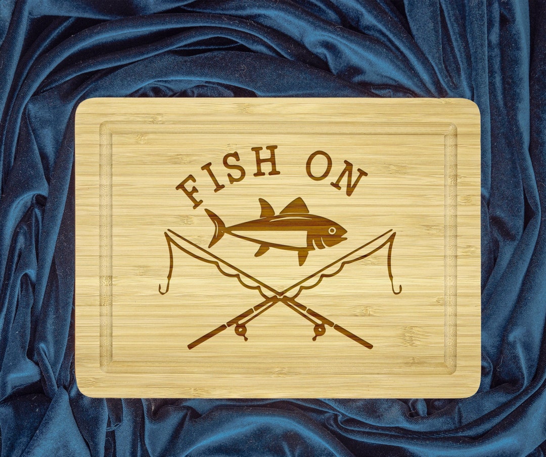 Fishing Cutting Board, Personalized Hunting Cutting Board, Fisherman ...