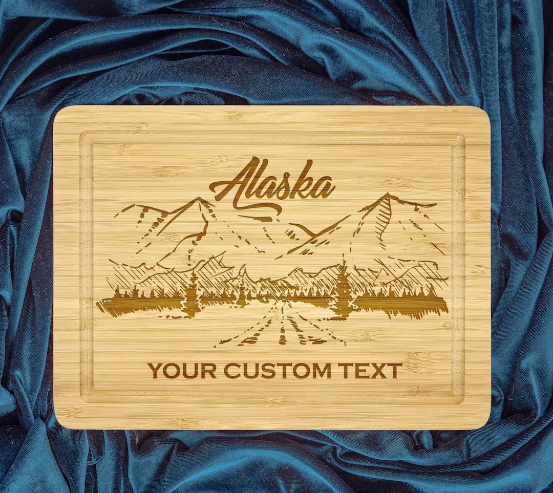 Alaska Cutting Board, Chalet Board, Housewarming Gift, Personalized ...