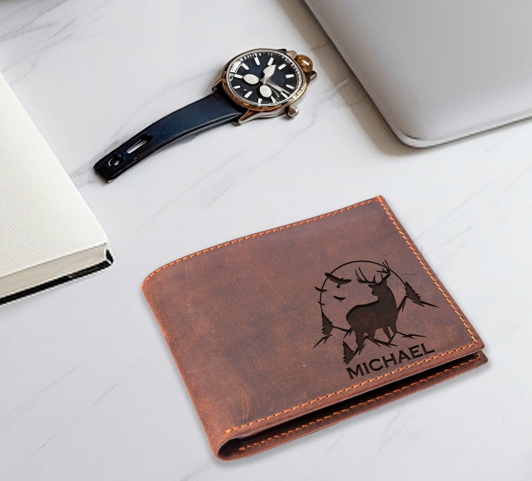 Personalized Deer Wallet, Custom Christmas Wallet, Name Wallet ...
