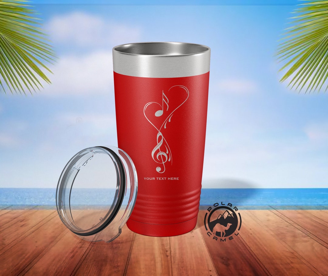 Treble Clef Tumbler, Music Note Tumbler, Valentines Day Gift, Music ...