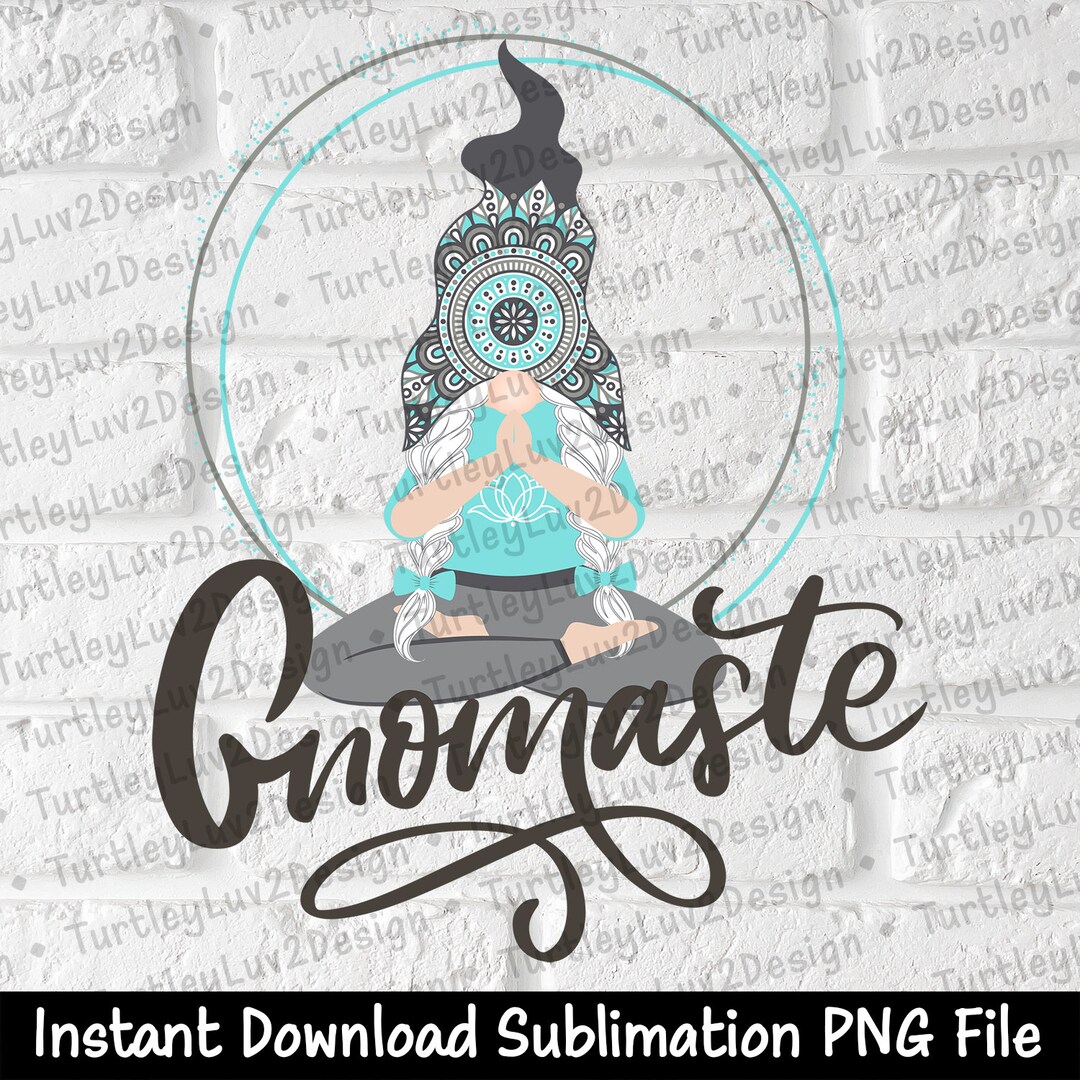 Gnome PNG Yoga Namaste Gnome Meditation Cute Yoga Gnome - Etsy