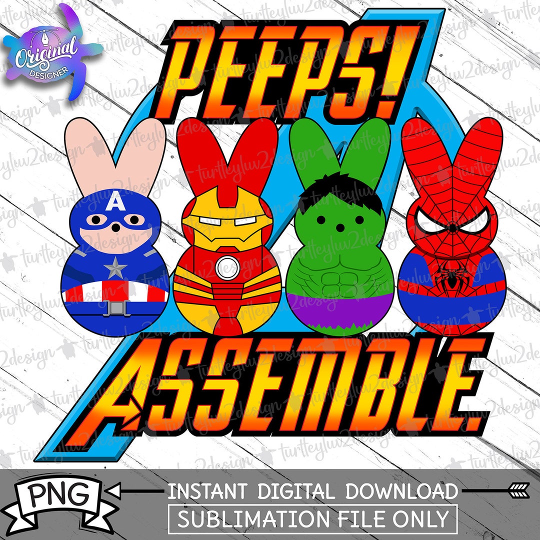 ORIGINAL DESIGNER Peeps Easter Bunny Superheroes Inspired by a Soldier ...
