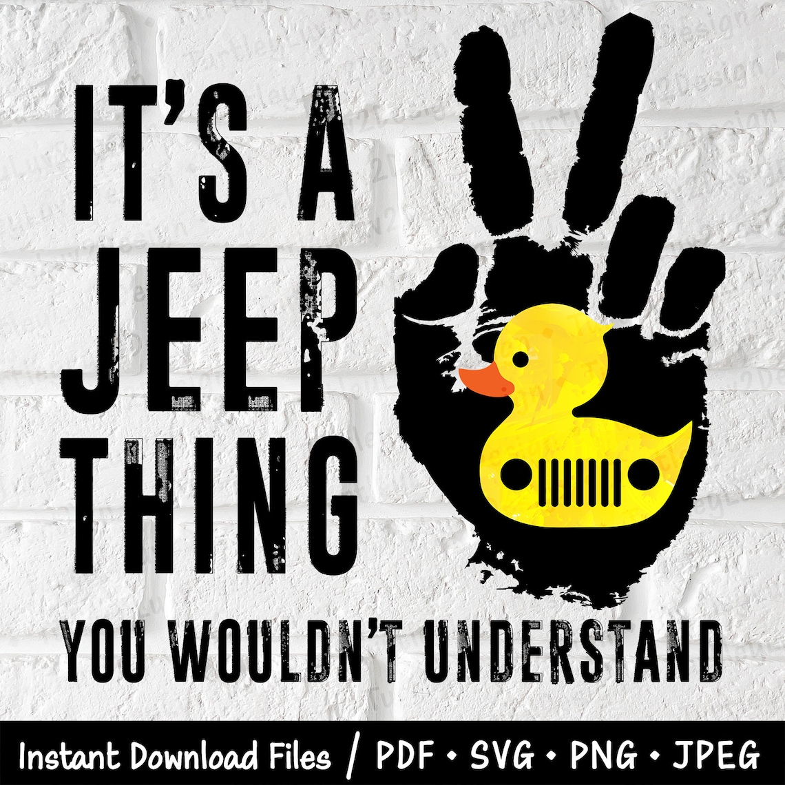 Jeep Duck Jeep Jeep Wave It's A Jeep Thing You | Etsy