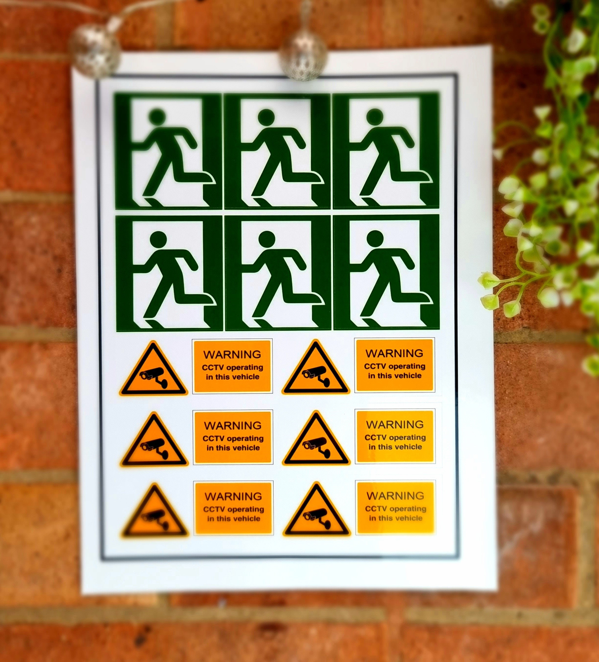 PSV/PCV STICKER Bundle Minibus/coach Fire Extinguisher No - Etsy