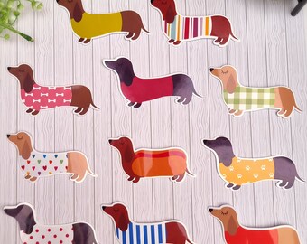 Teckel sticker - Etsy Nederland