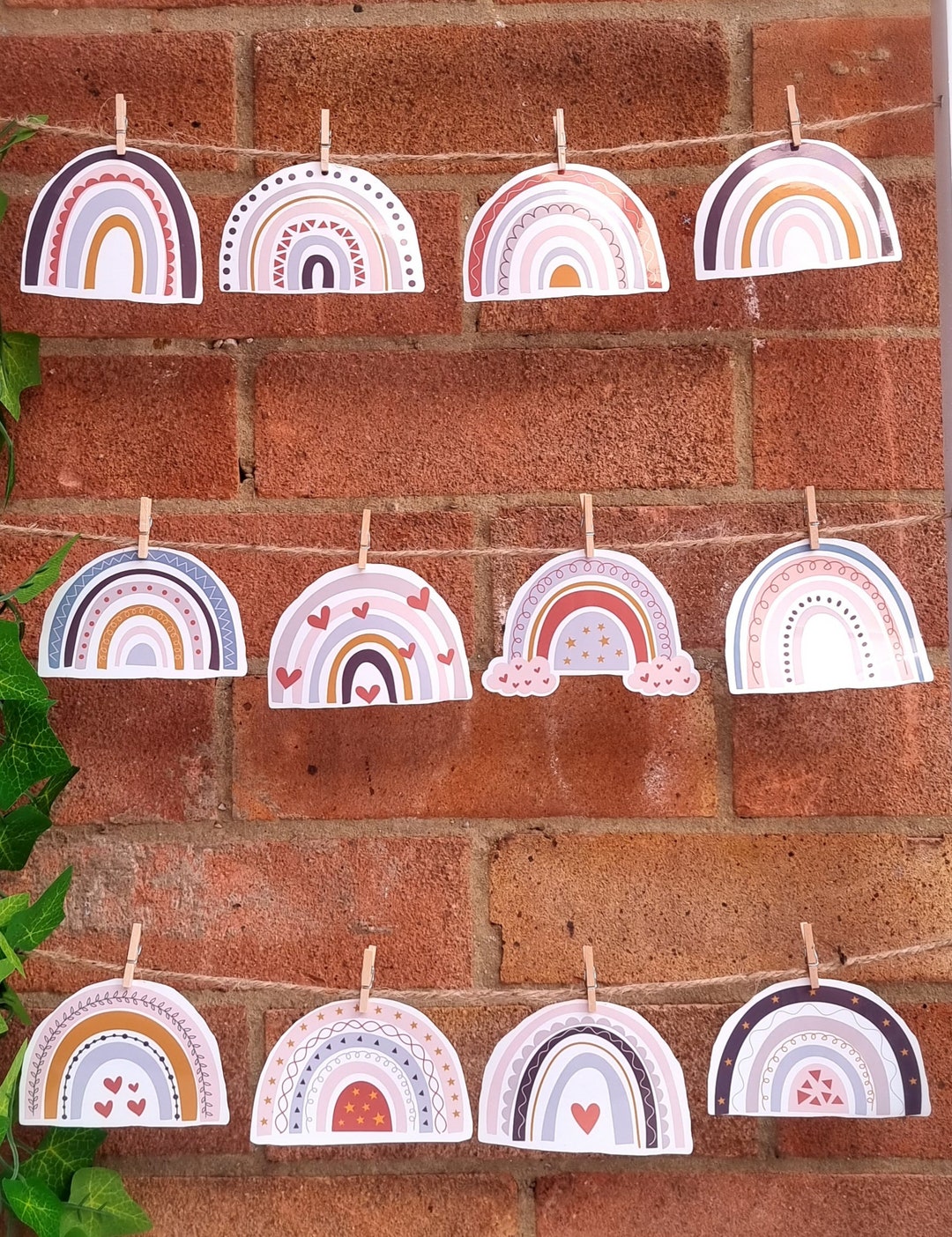 Boho Rainbow Stickers - Etsy