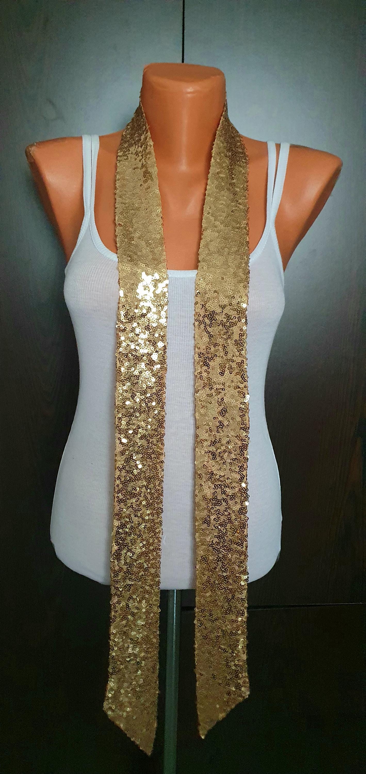 Thin gold scarf store