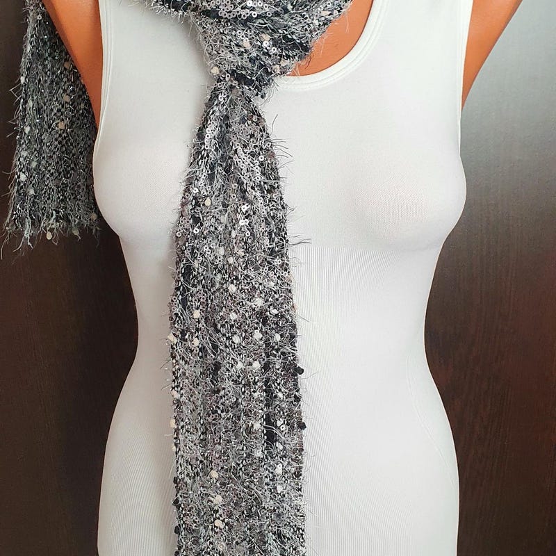 Silver Dolls Scarf - Etsy UK