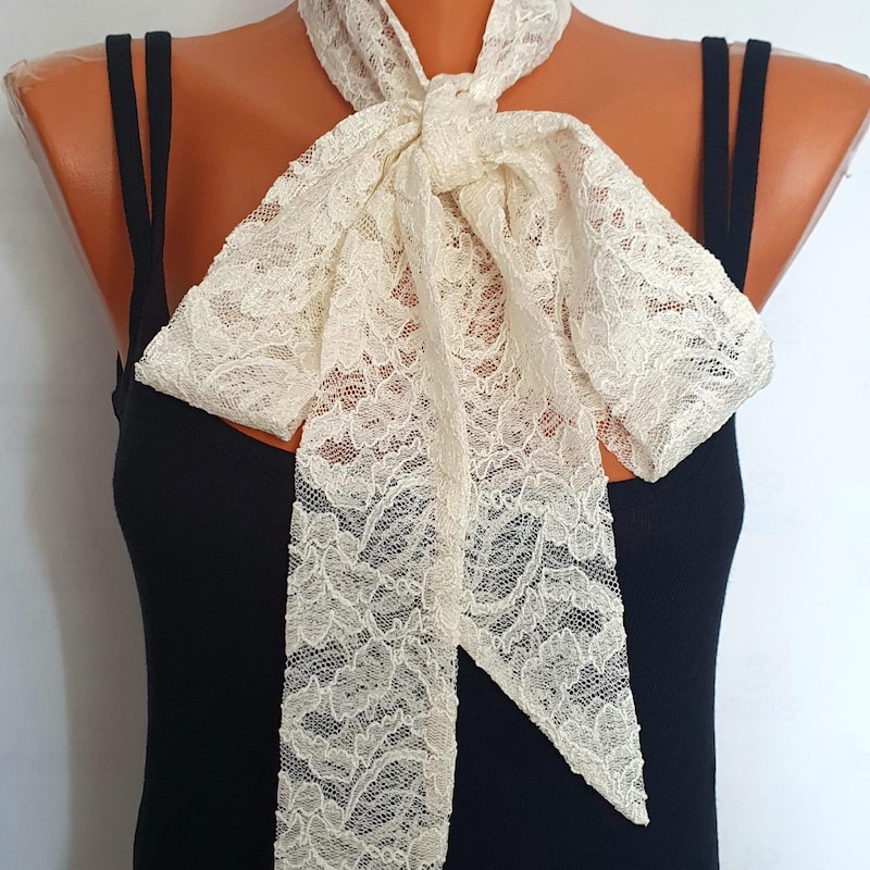 Lace Necktie - Etsy