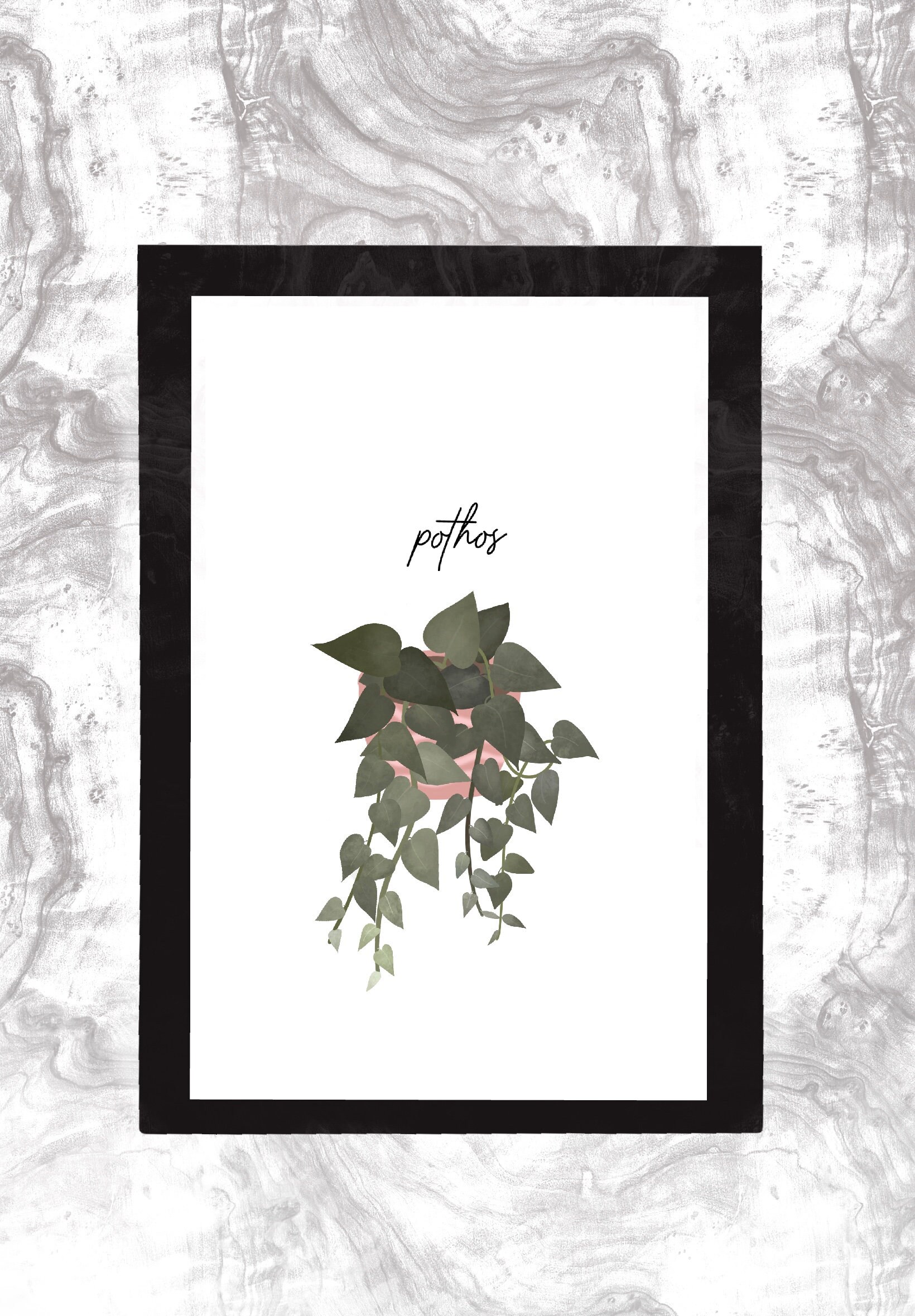 Pothos Digital Art Downloadable Drawing - Etsy