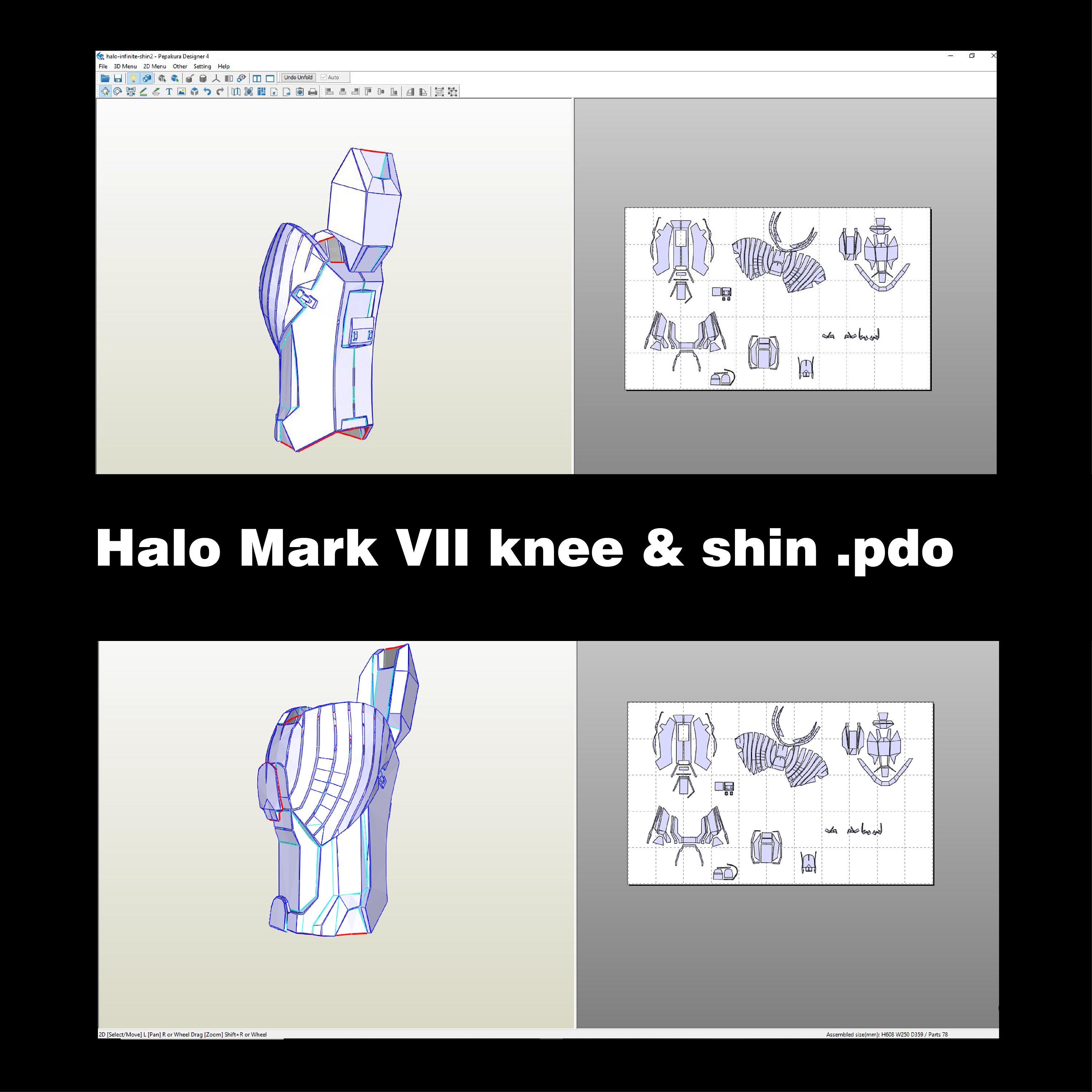 Halo Mark 7 Knee and Shin .PDO File for Foamsmithing - Etsy