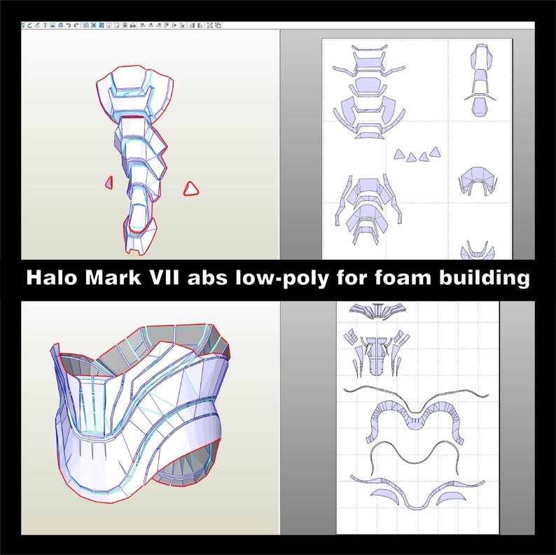 Halo Mark 7 Midsection .PDO File/pattern for Foamsmithing - Etsy