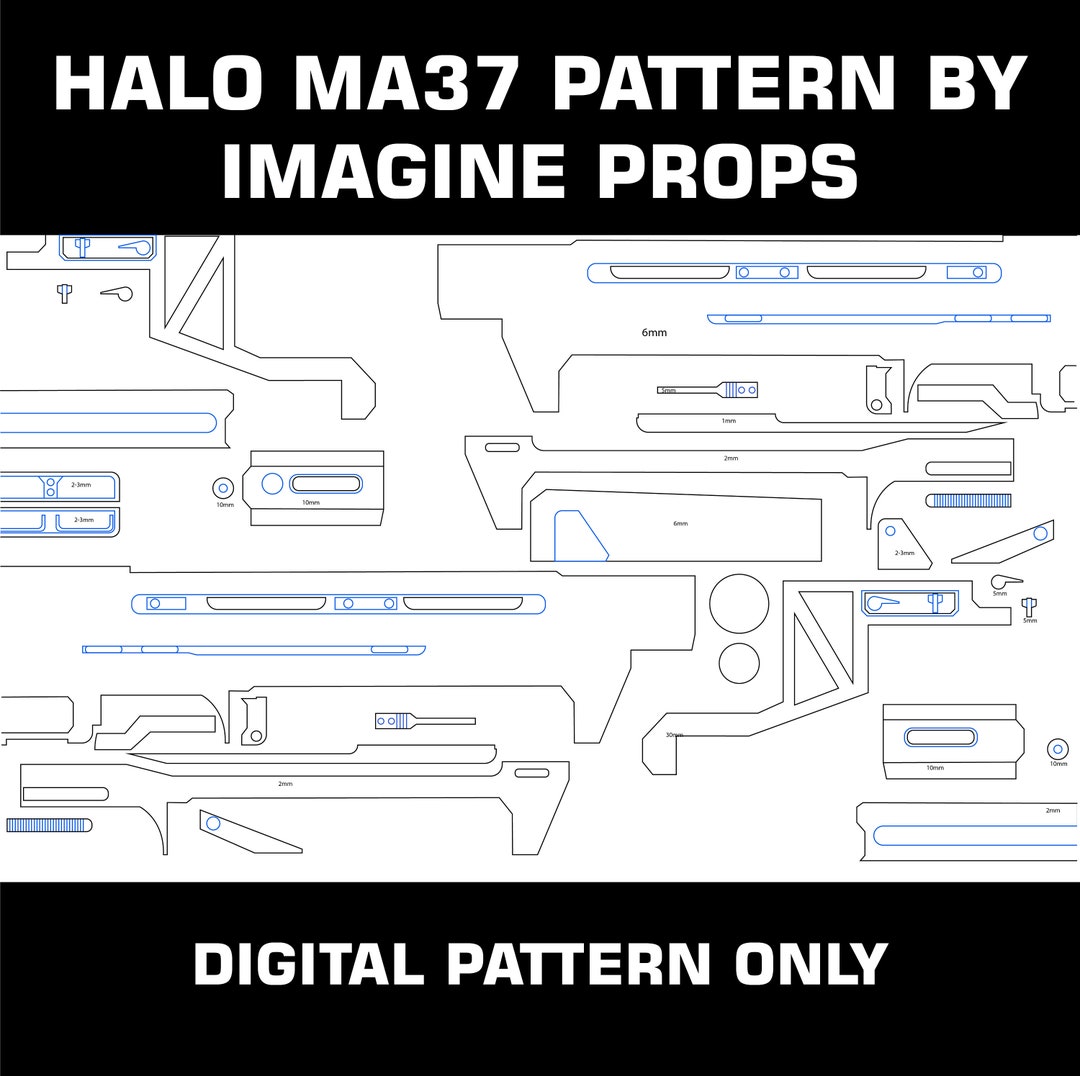 Fan Made Halo Assault Ma37 Prop PATTERN ONLY! - Etsy