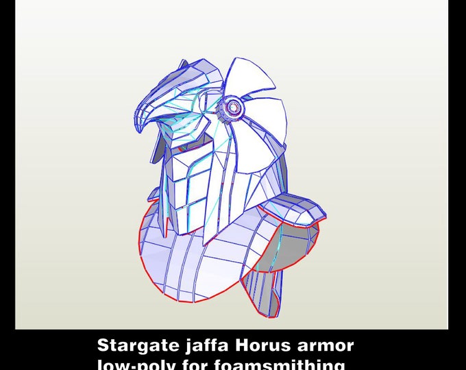 Stargate Jaffa Horus Armor .PDO Low-poly for Foamsmithing - Etsy