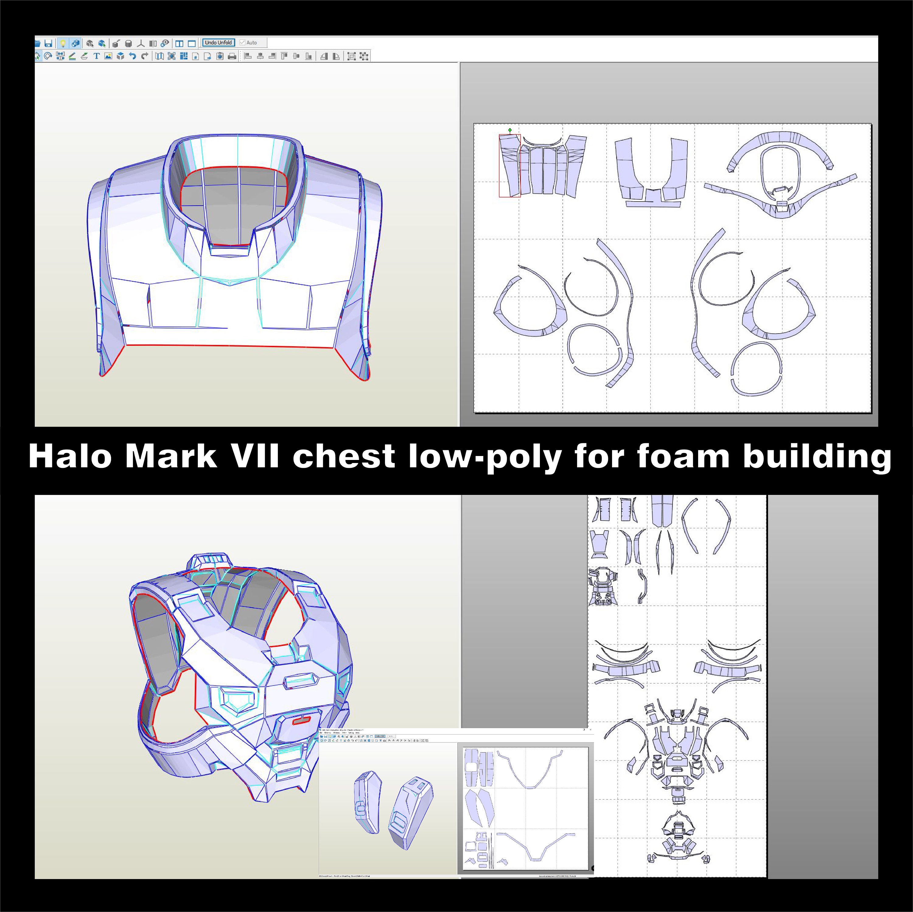 Halo Mark 7 Spartan Chest Armor .pdo File for Foamsmithing - Etsy