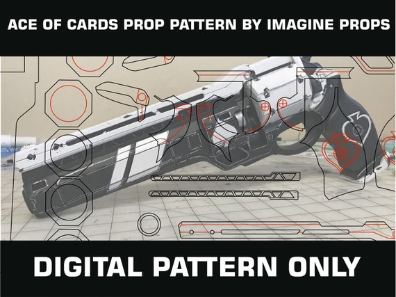 Hand Pewpew of Cards Prop Pattern - Etsy