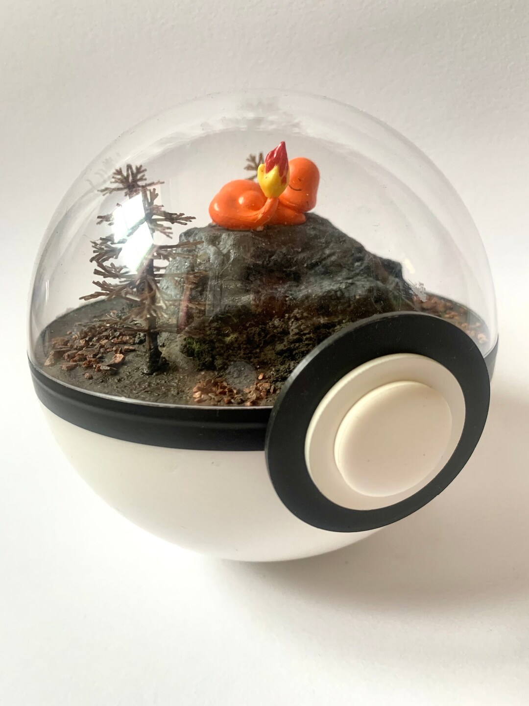CHARMANDER large 5.5 Inch Poké Ball Diorama Terrarium - Etsy