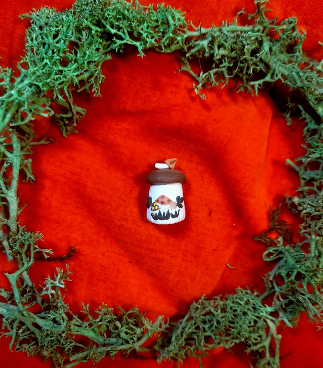 Ultra Mini Merry Mushroom Cannister | Miniature Vintage | Dollhouse ...