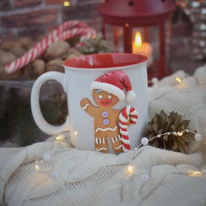 Gingerbread Man on a Mug, Christmas Present for the Boss,new Year's Mug ...