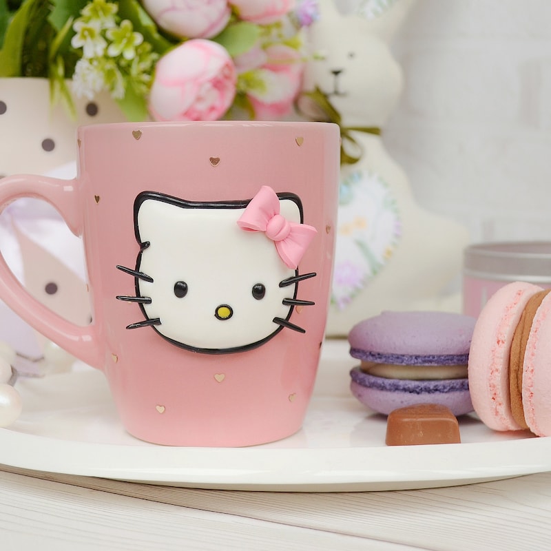 Hello kitty mug - Etsy
