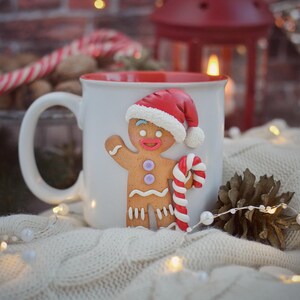 Gingerbread Man on a Mug, Christmas Present for the Boss,new Year's Mug ...