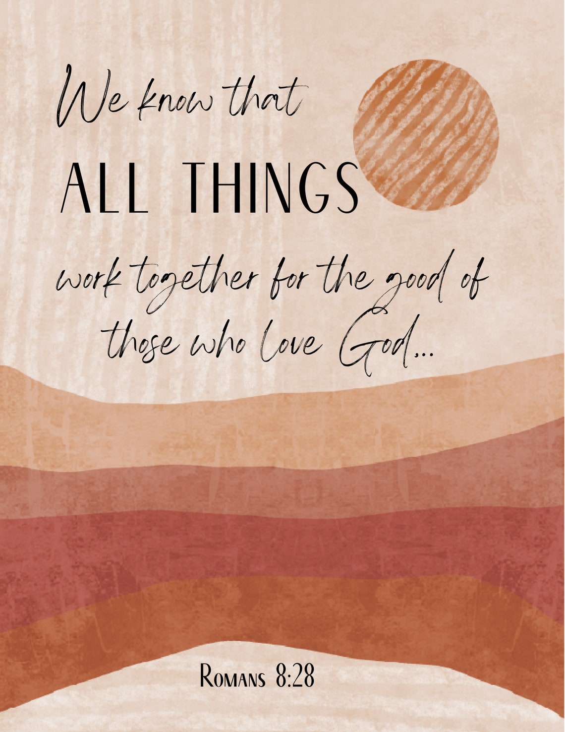 Boho Inspired Bible Verse Prints- Boho Rainbow - Bible Verses- Digital ...