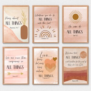 Boho Inspired Bible Verse Prints- Boho Rainbow - Bible Verses- Digital ...