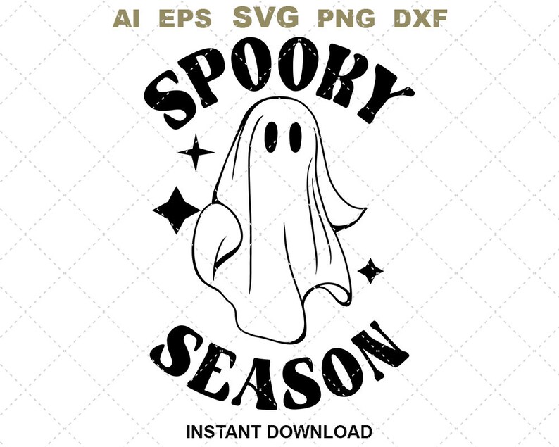 Spooky Season Svg Ghost Svg Horror Svg Halloween Png - Etsy