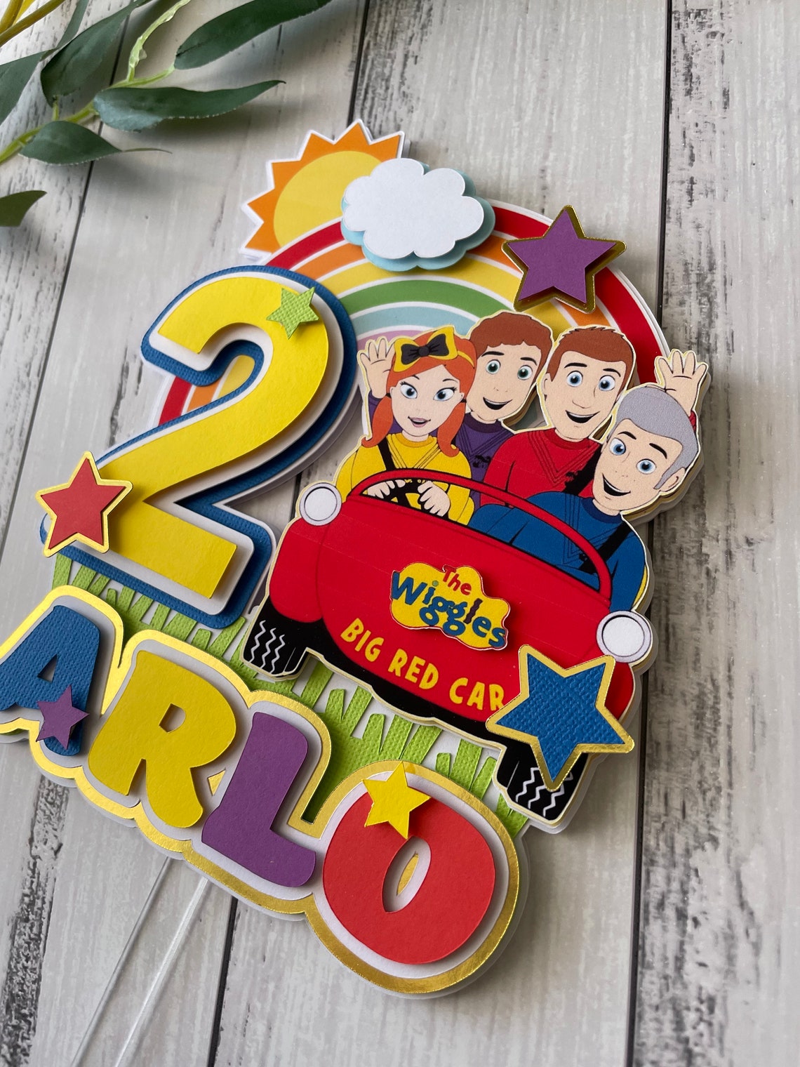 The Wiggles Cake Topper Custom Cake Topper Emma Cake - Etsy Australia