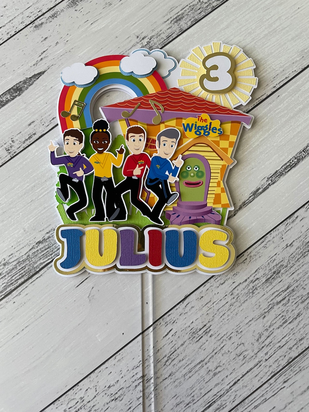 The Wiggles Cake Topper | Custom Cake Topper | Wiggles House | Tsehay ...