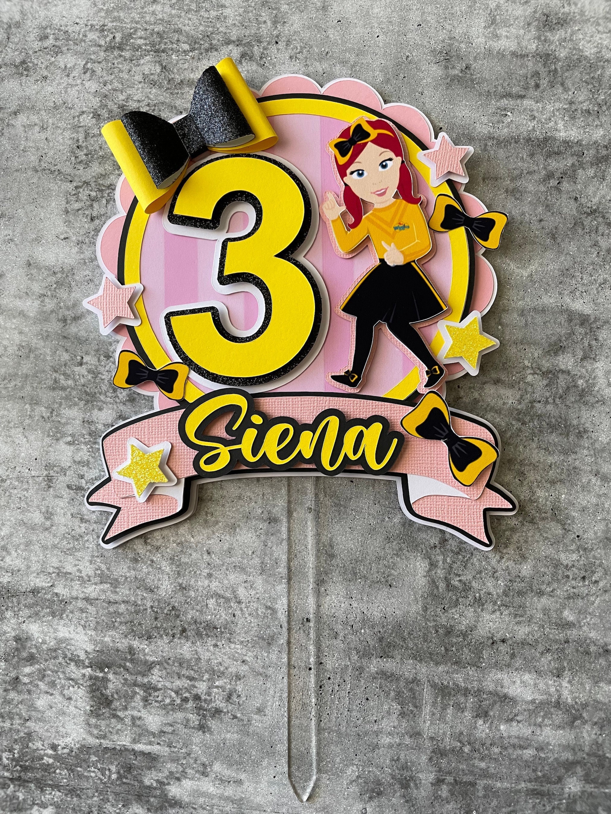 Emma Wiggle Cake Topper | the Wiggles Cake Topper | Custom Cake Topper ...