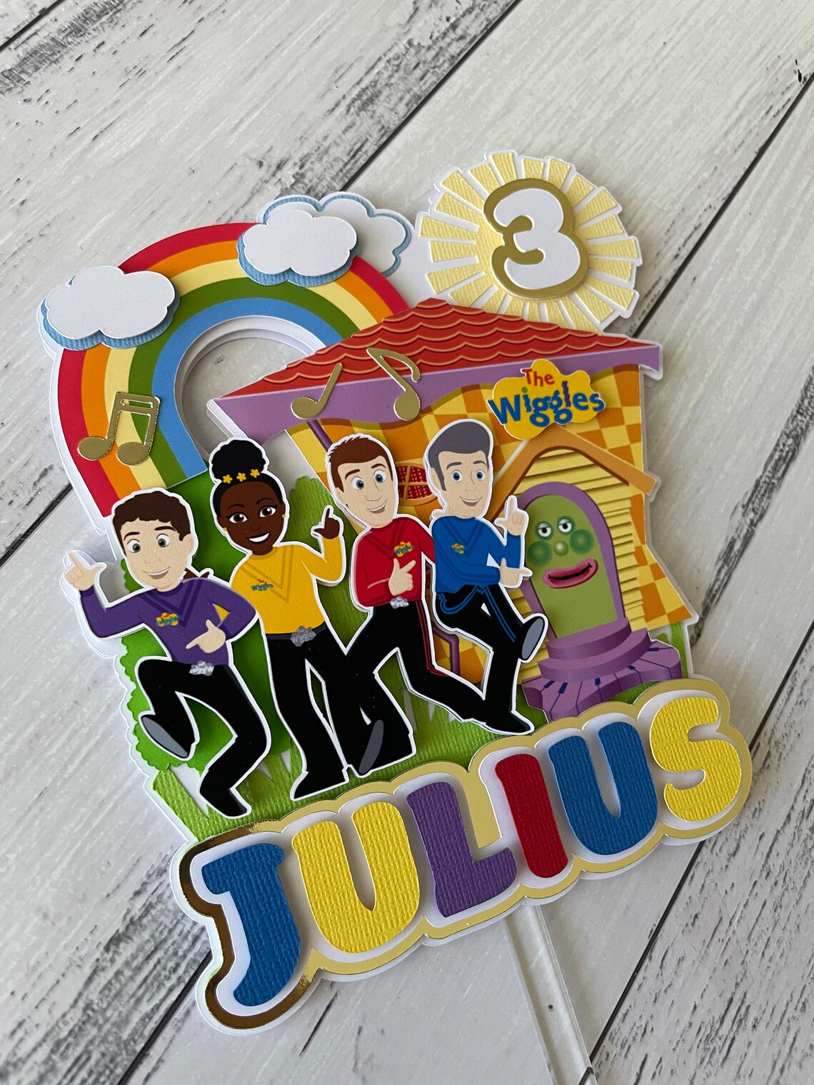 The Wiggles Cake Topper | Custom Cake Topper | Wiggles House | Tsehay ...